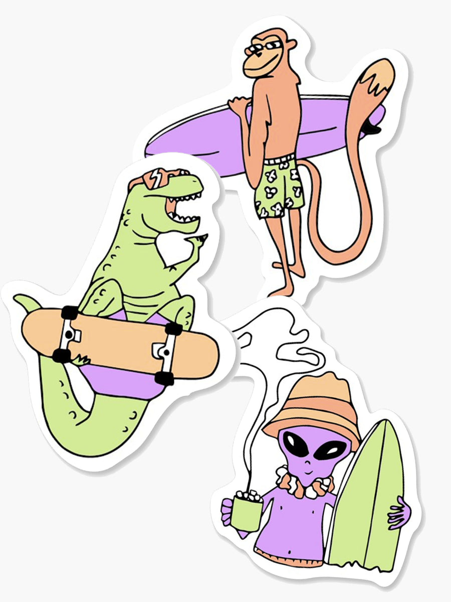 Kids Crew Summer Stickers – Notice The Reckless